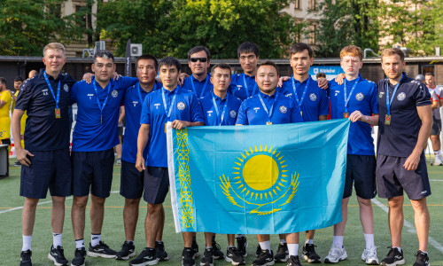 Kazakhstan national team on blind football wins bronze